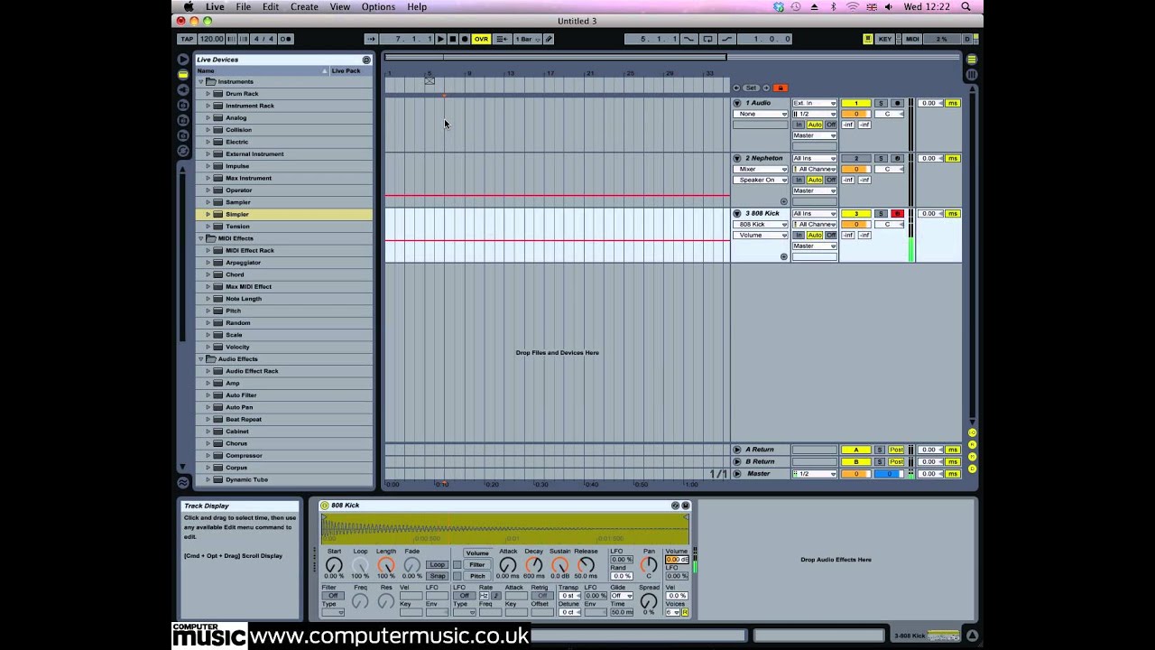 How to make a Juke 808 kick pattern - YouTube