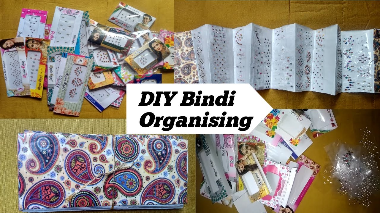 Easy DIY (Bottu Billalu) (Bindis) (Stickers) Organizer| How to organize ...