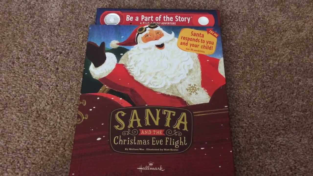 Hallmark Santa and The Christmas Elf Flight Interactive Book! - YouTube