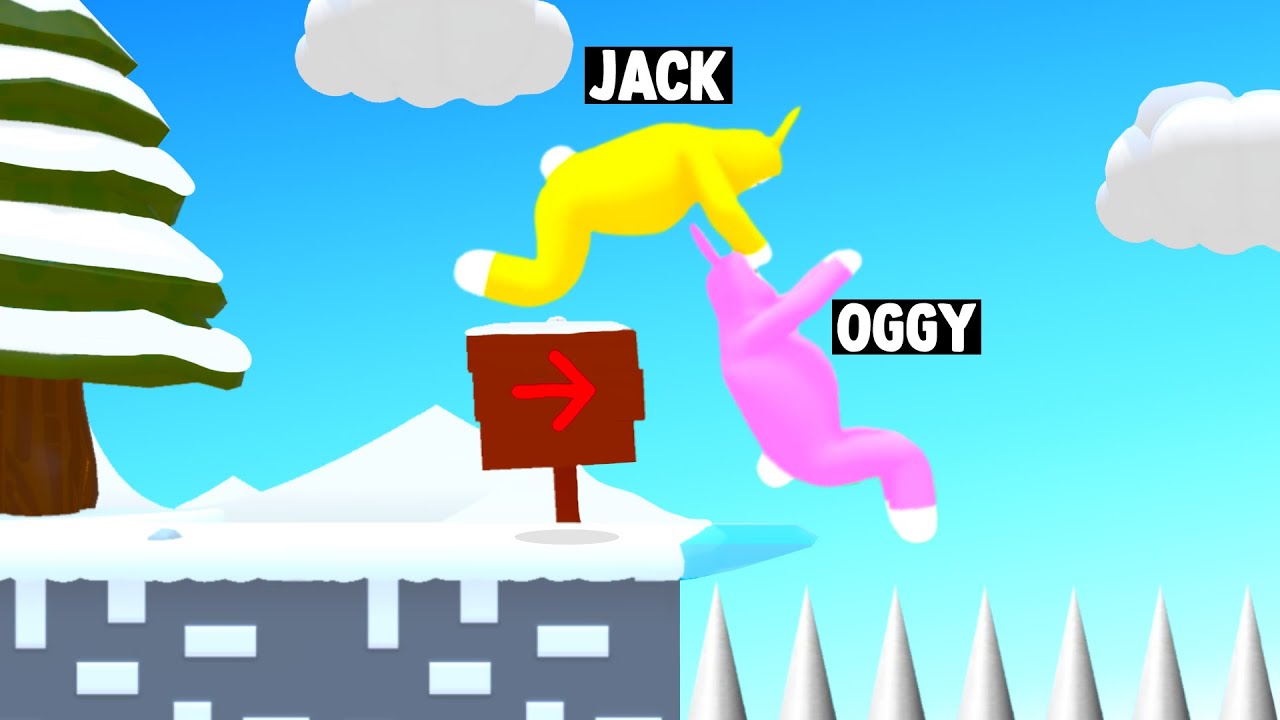 OGGY JUMPED OVER TO WIN THE SUPER BUNNY MAN - YouTube