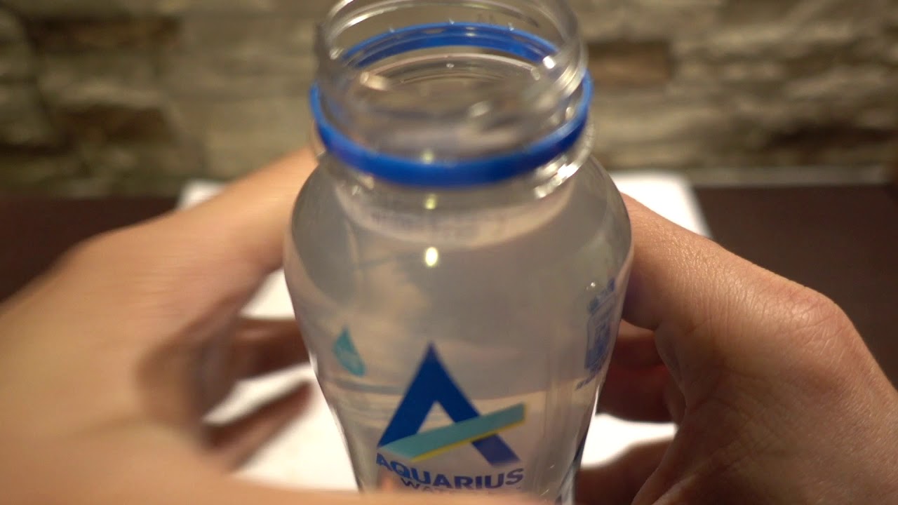 Unboxing Aquarius Water Plus Zinc Natural Lemon Flavor (No Talking ...