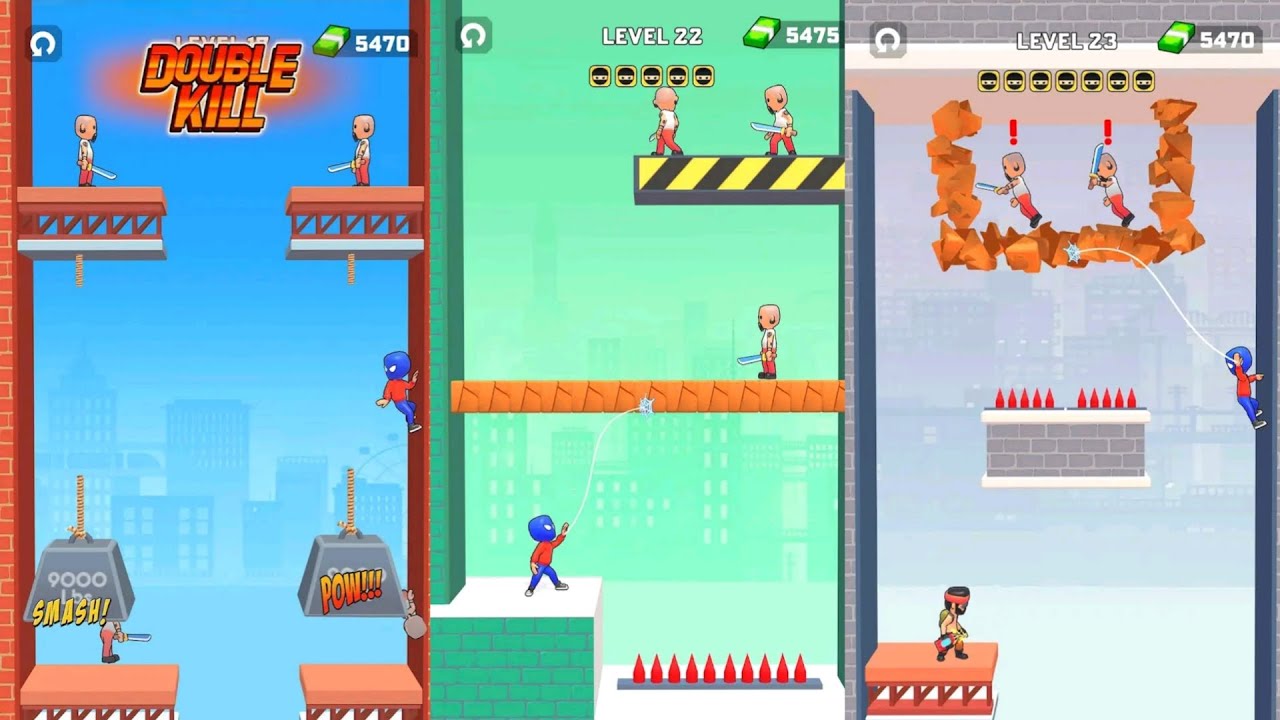 Swing Hero: Superhero Fight All Levels Gameplay Walkthrough Android IOS ...