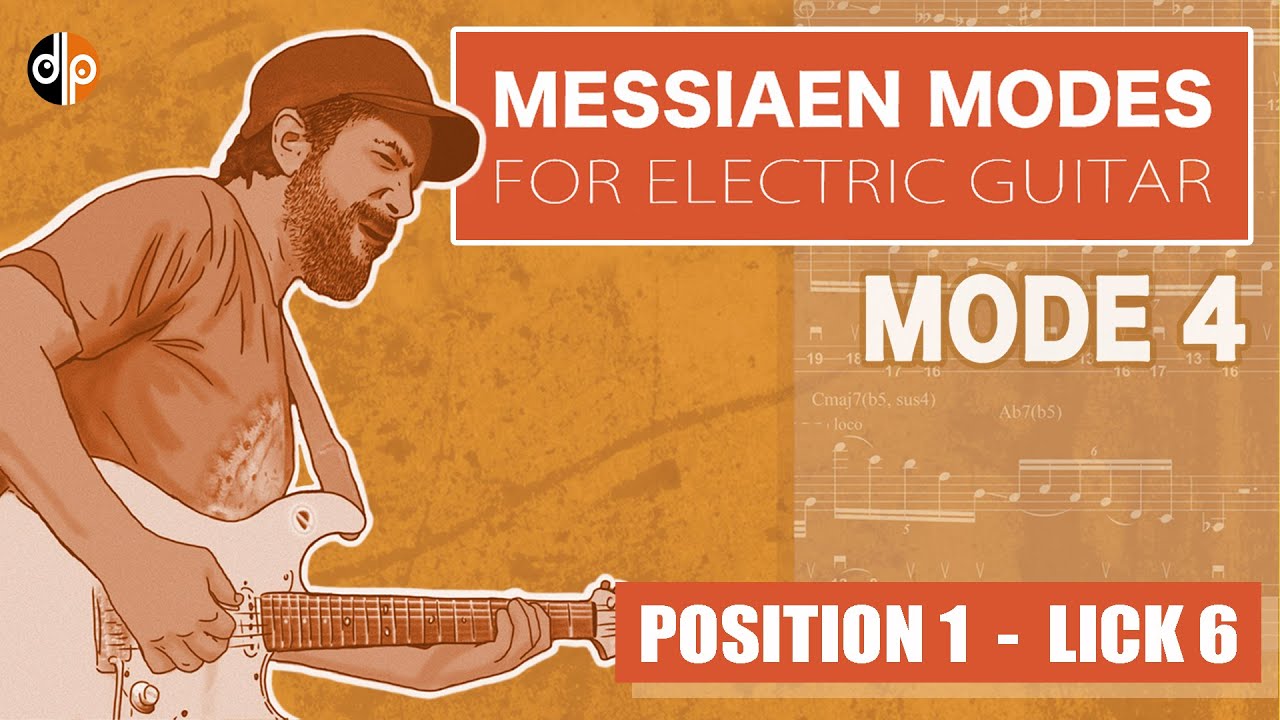 Messiaen Modes for Electric Guitar - Mode 4 / Position 1, Lick 6 - YouTube