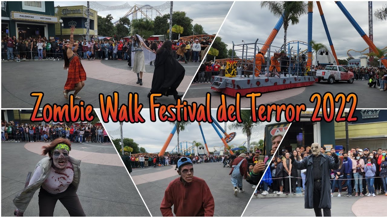Zombie Walk | Festival del Terror 2022 | Six Flags México | 4K - YouTube
