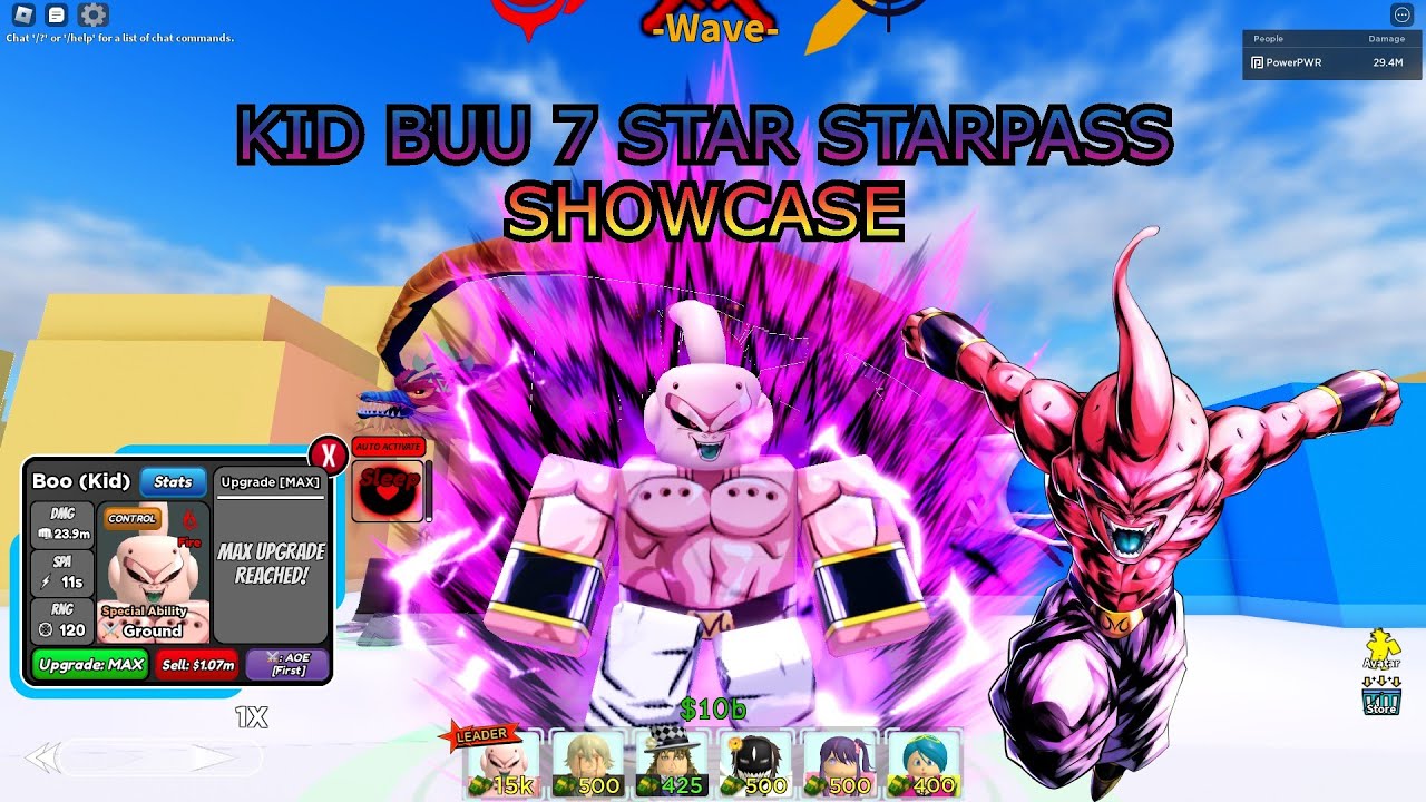 (INF META?) KID BUU 7 STAR SHOWCASE ON ASTD - YouTube