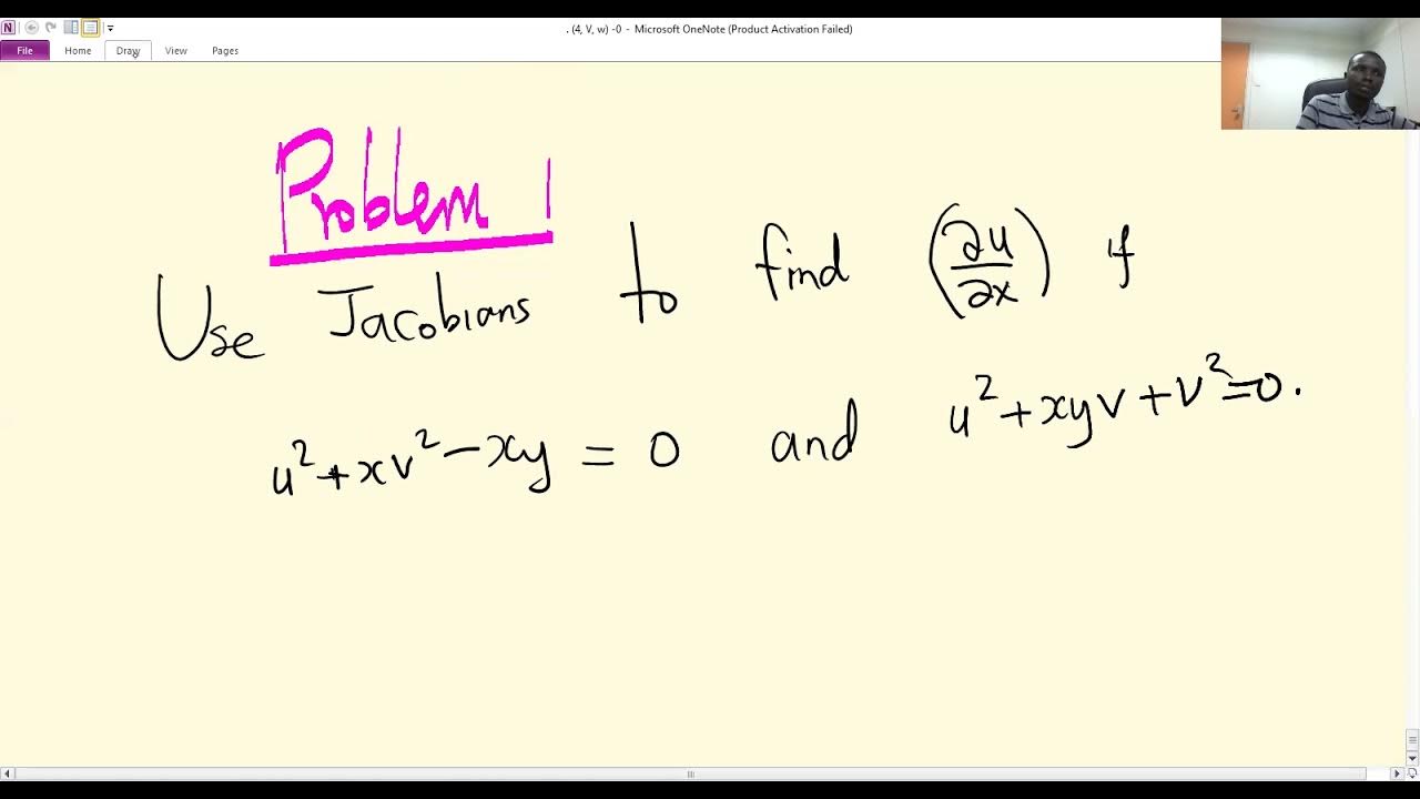 Partial Derivatives of Implicit Functions by Jacobian Method - YouTube
