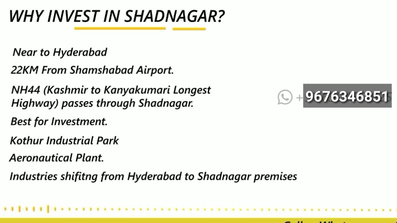 Shadnagar open plots Available and shadnagar developments - YouTube
