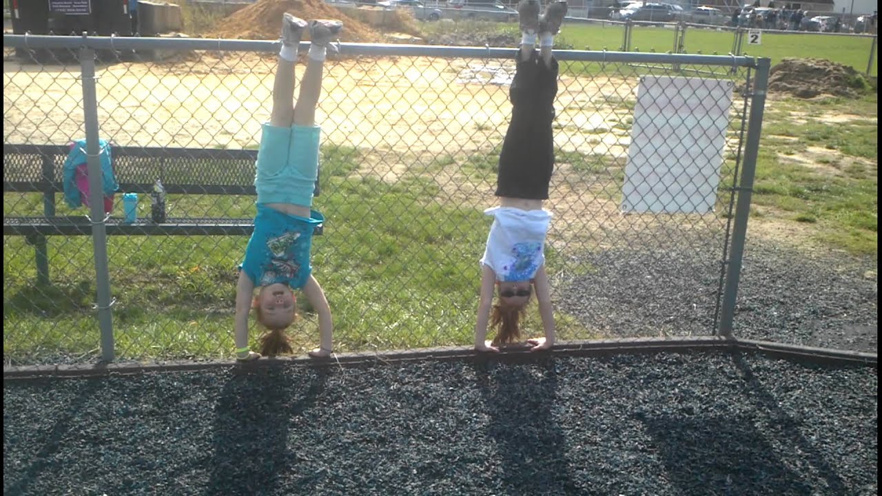 Straddle press handstand at park - YouTube