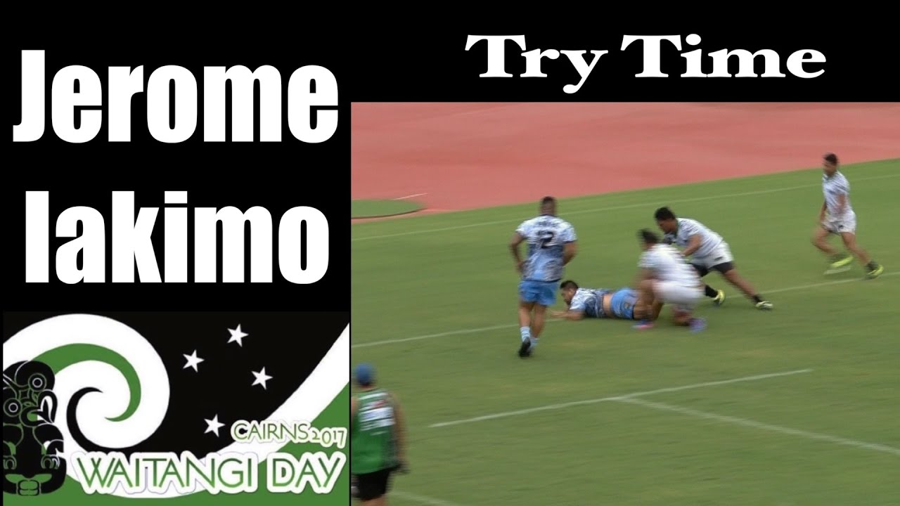 2017 Jerome Iakimo Try ~ Waitangi Day Cairns ~ Rugby League - YouTube