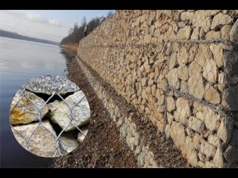 Flood Control Retaining Wall Project-Gabion Mesh Supplier - YouTube