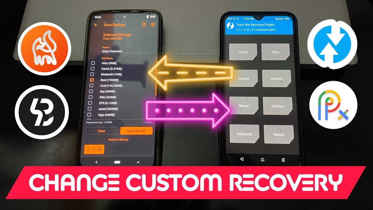 How To Change Custom Recovery | Orange Fox To TWRP | TWRP To Orange Fox ...