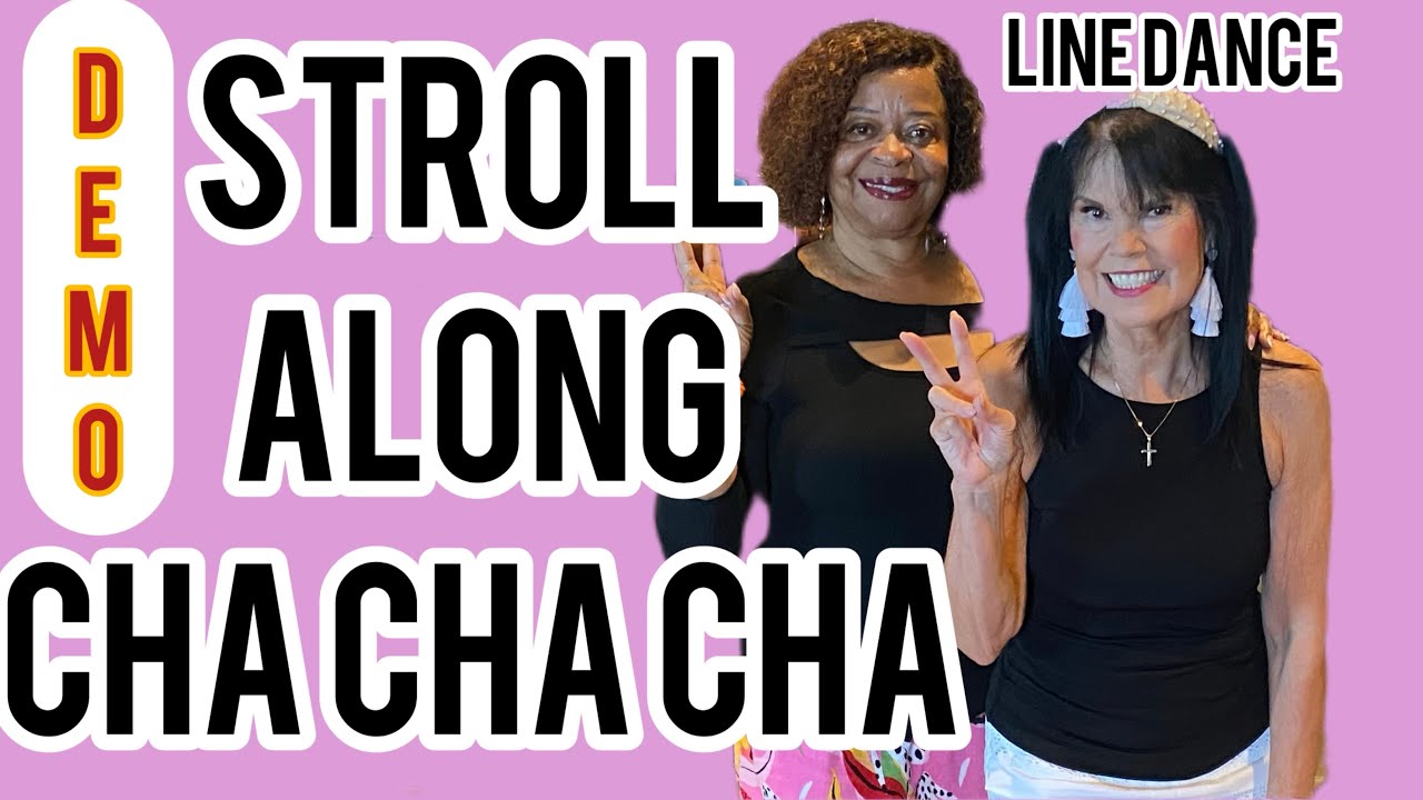 STROLL ALONG CHA CHA CHA --line dance DEMO. BEGINNER - YouTube
