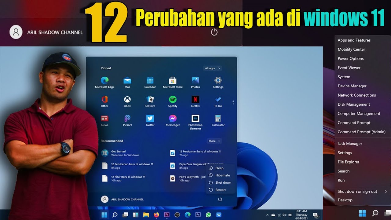 12 Perubahan yang ada pada windows 11 | Fitur baru windows 11| windows ...