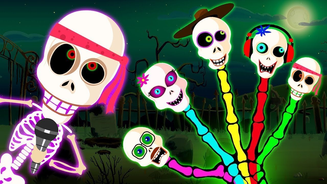 Skeleton Finger Family and Colors Song | Kids Songs & Nursery Rhymes ...