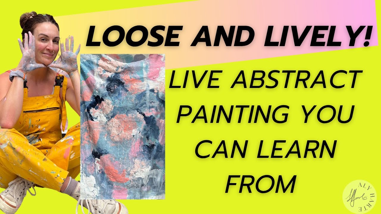 Loose & Lively! Live Abstract Painting You Can Learn From - YouTube