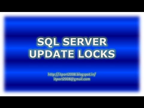 Update - Locks in SQL Server - Part 4 - YouTube