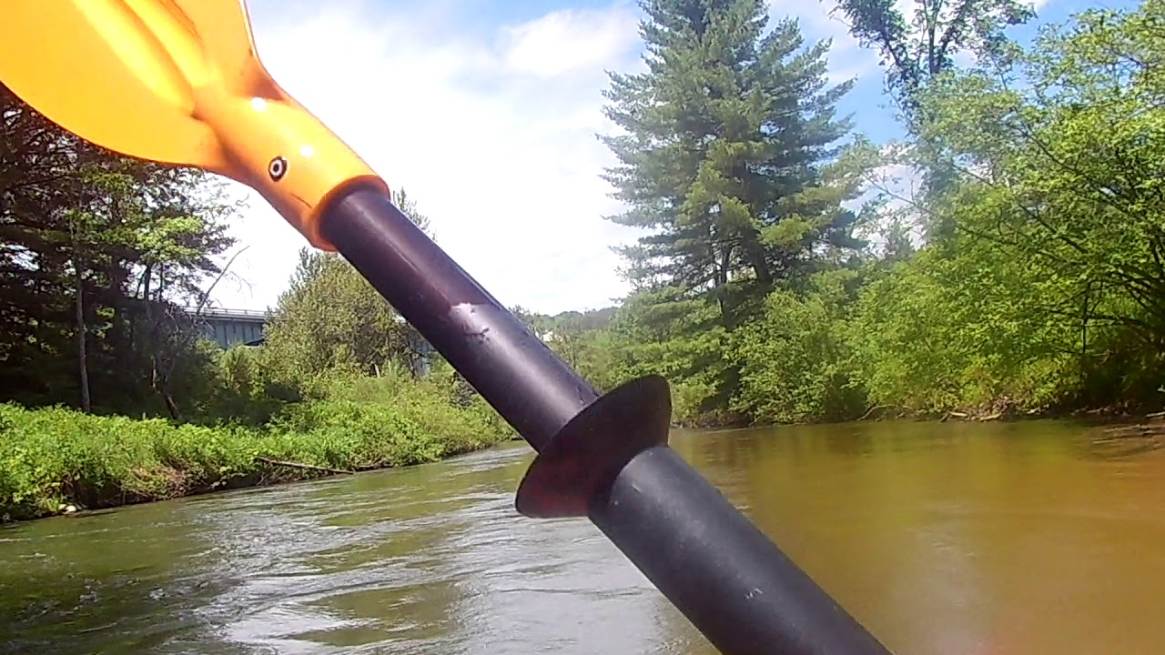 Pine River approaching Peterson Bridge - YouTube
