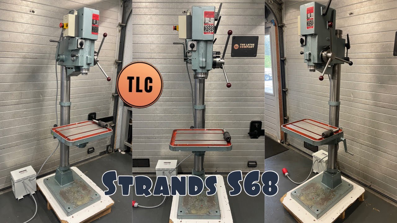 Strands S68 Geared Head Säulenbohrmaschine Drill Press Pelarborr - YouTube