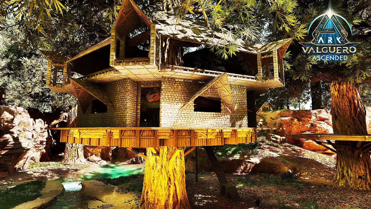 RUMAH IMPIAN MASA KECIL - ARK ASCENDED VALGUERO PART 7 - YouTube