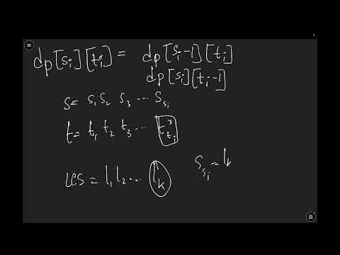 Topic Class 18 - Dynamic Programming (LCS and Introduction to Bitmask DP) - YouTube
