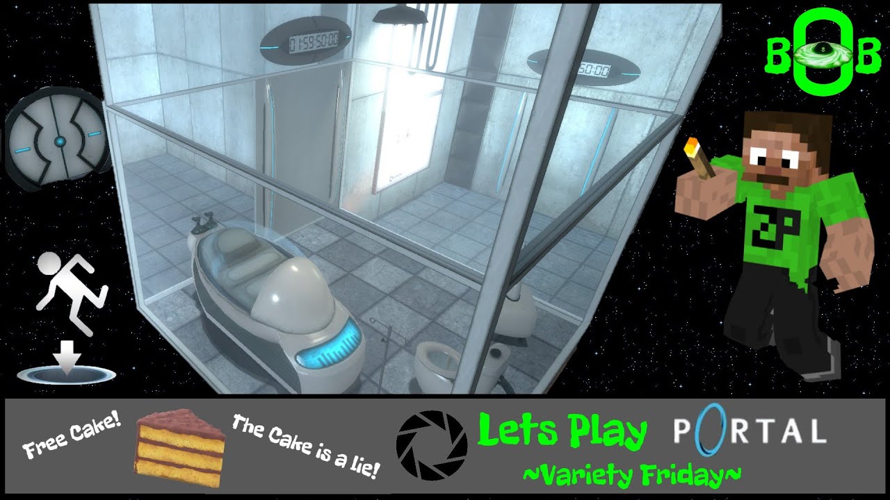 Free Cake! - Portal 1 and Part 1 of Portal 2 - Playthrough - YouTube