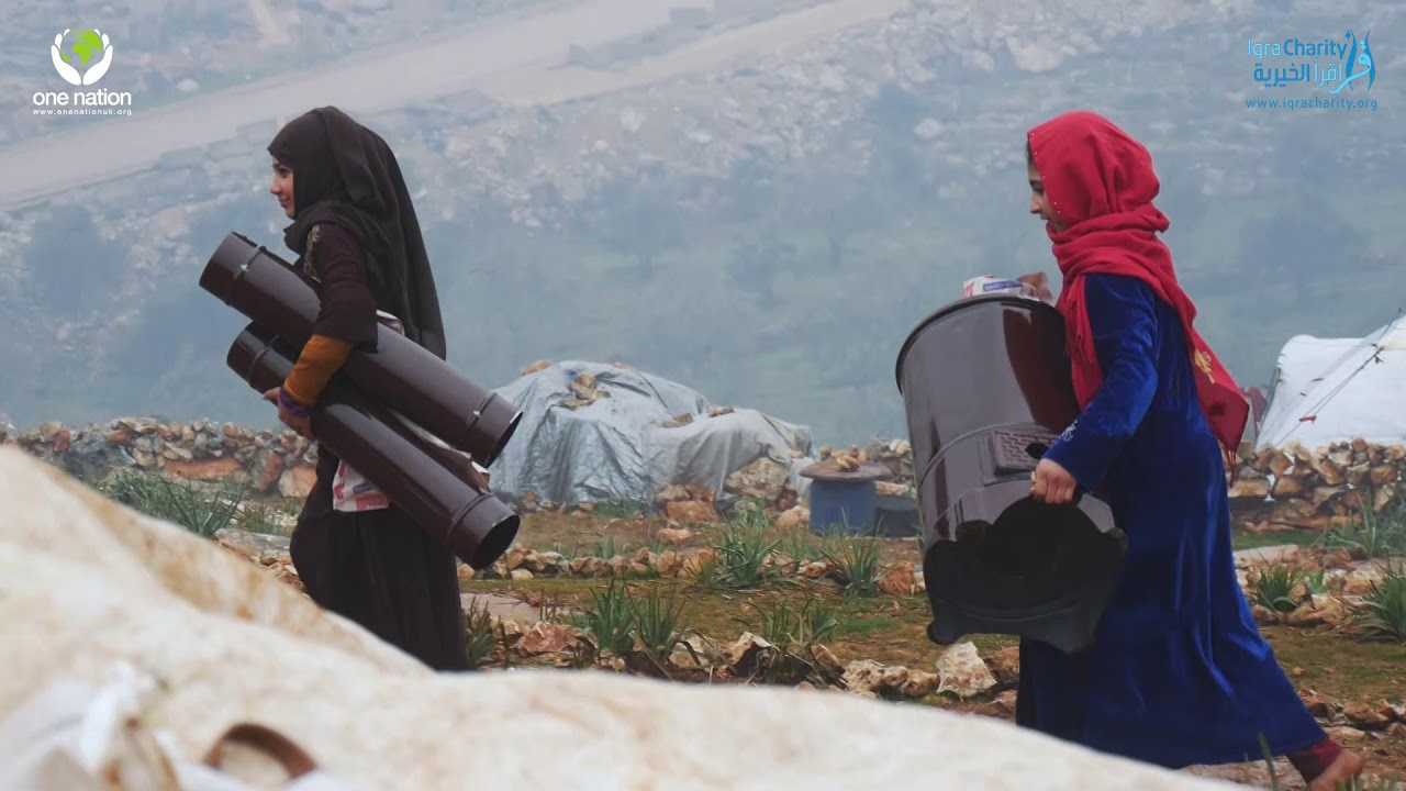 Heaters are providing warmth to thousands of families in Syria - YouTube