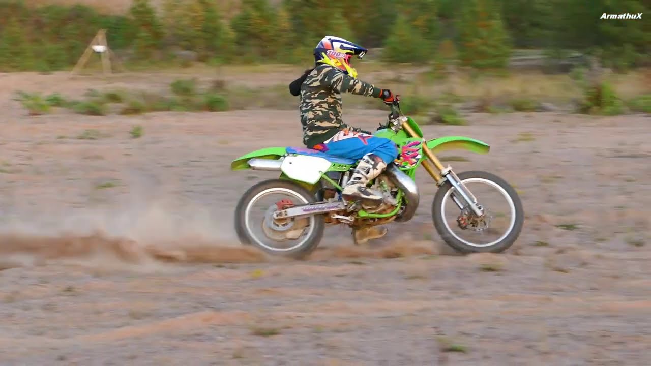 Kawasaki KX500cc 1990 2-Stroke | 3th Gear Accelerations & Hill Climbs ...