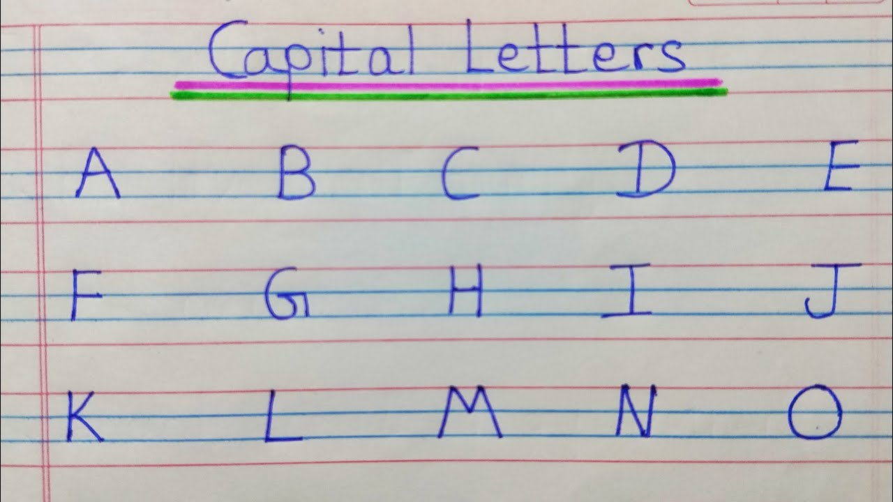 capital letters writing/ abcd writing/ alphabets writing/capital letter ...