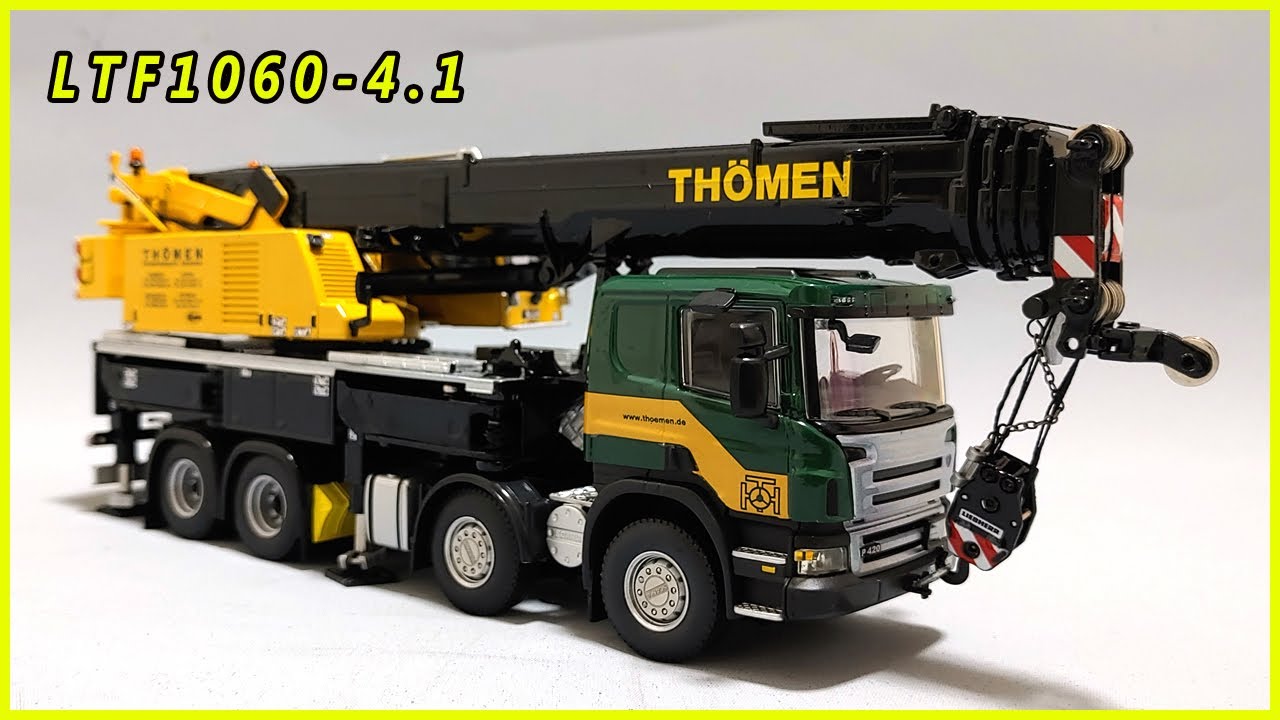 1/50 WSI liebherr LTF1060-4.1 Thomen unboxing 01-1218 크레인모형 중장비모형 스카니아 ...