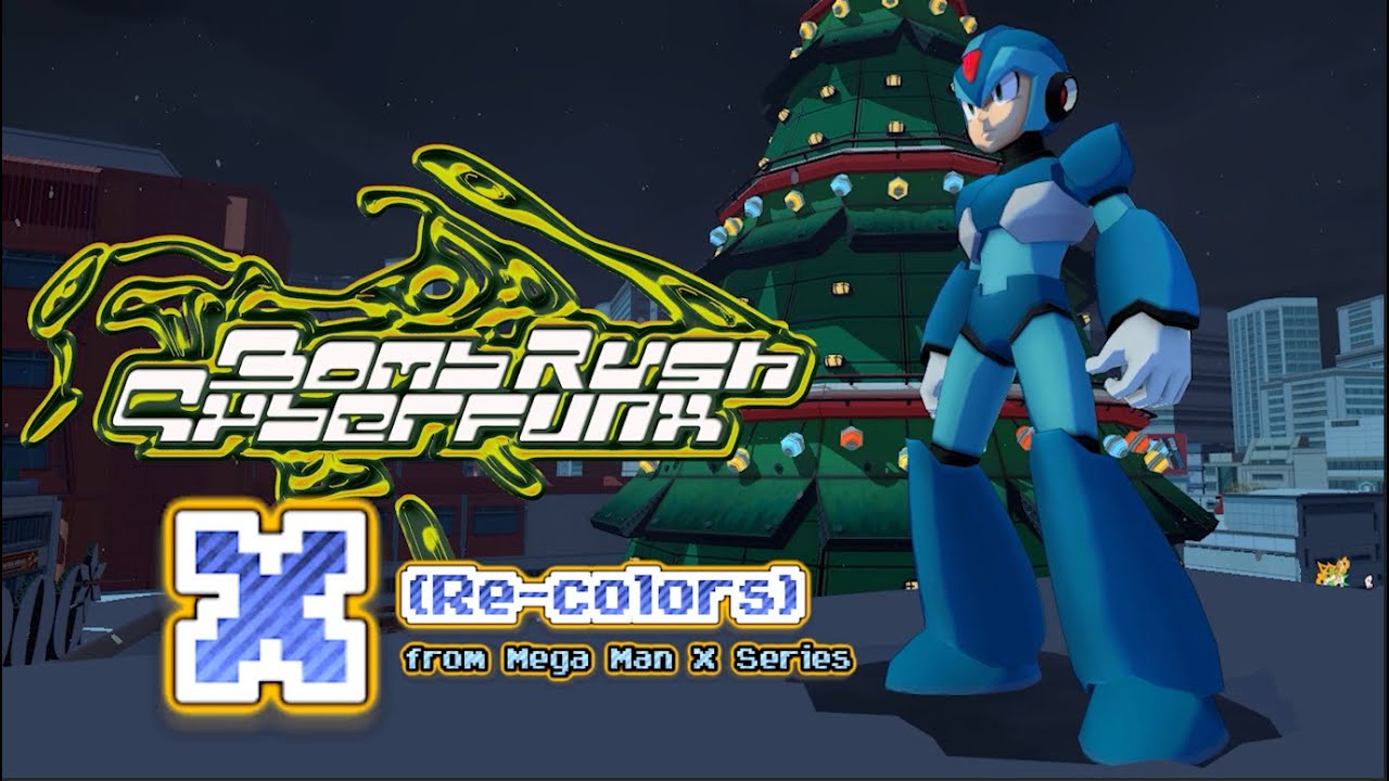 Mega Man X in Bomb Rush Cyberfunk - YouTube