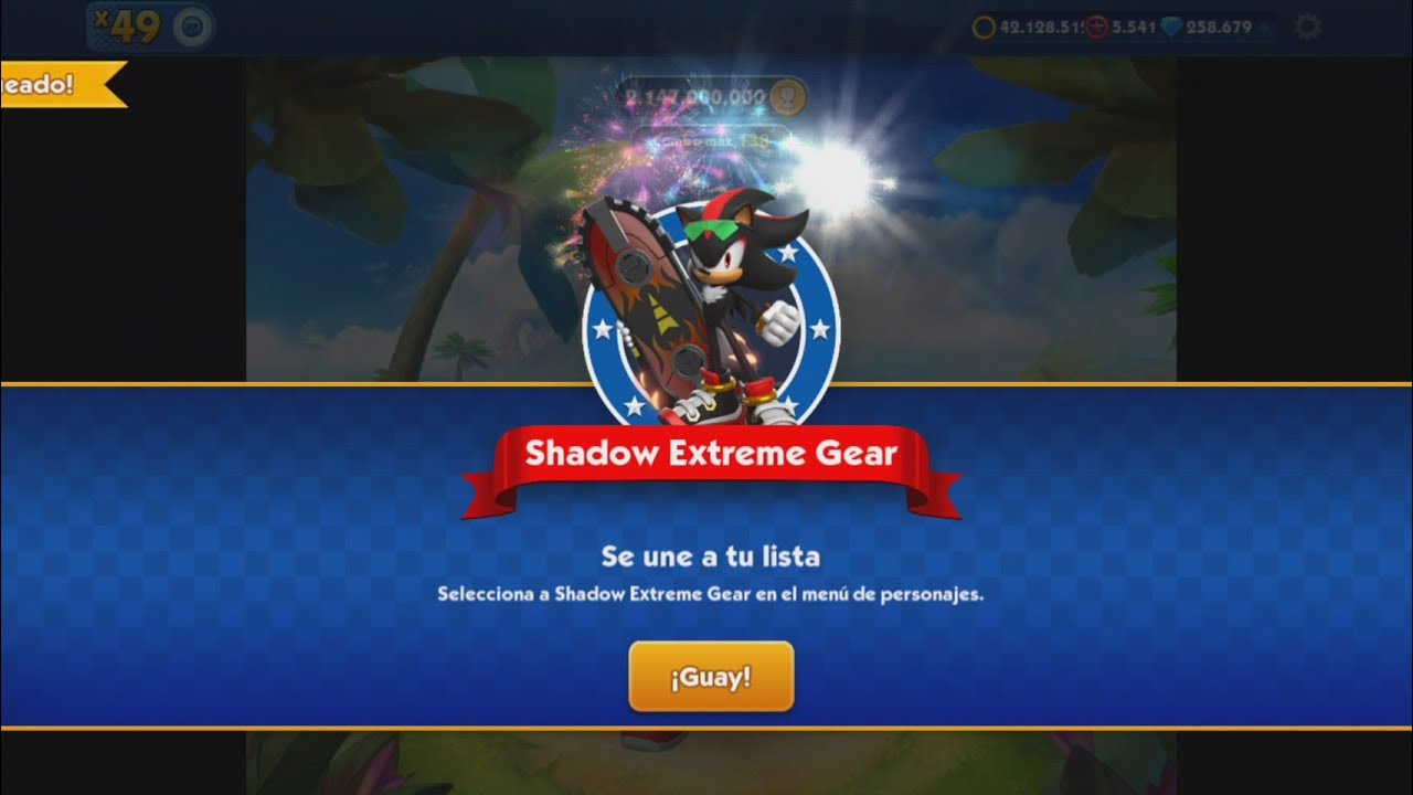 EXTREME GEAR SHADOW 🛹⚫ (Unlock & Upgrade) at MAX Lvl💯 ALL 113 ...