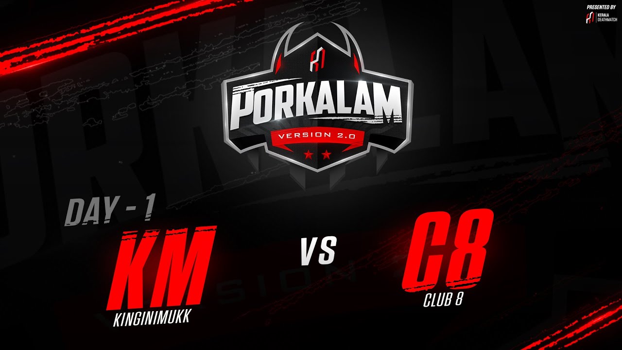 Porkalam Event 2.0 | KM🆚C8 | MATCH 3 | GROUP A | PRESENTED BY KDM |#KDM ...