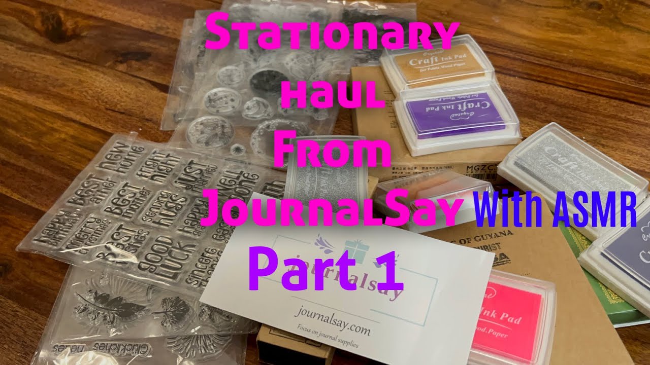 Unboxing a package from JournalSay | Stationary haul | ASMR | Vlog23 ...