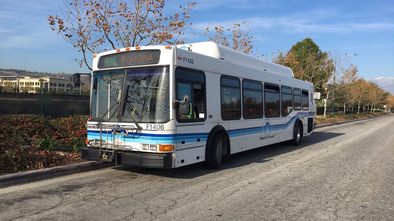 (Retired) Foothill Transit 2004 NABI 40-LFW CNG #F1406 - YouTube
