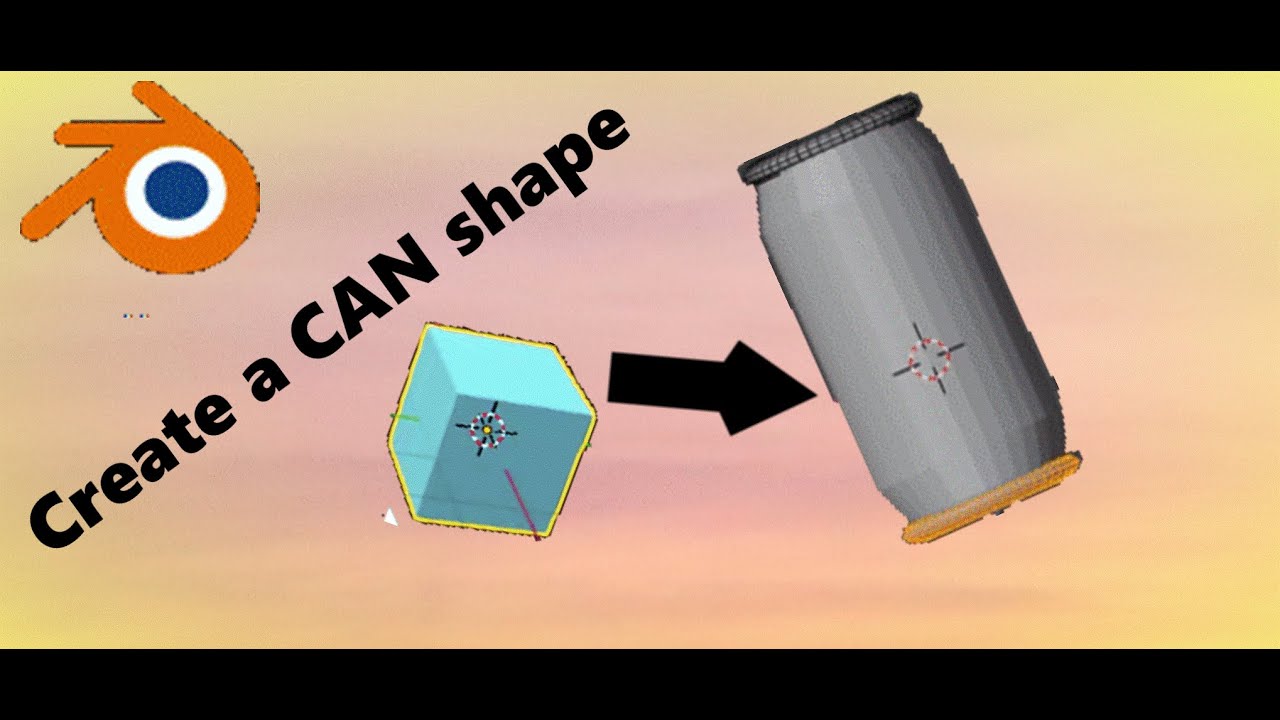 Creating a Poly Can for Beginners on Blender - Part 1 - YouTube