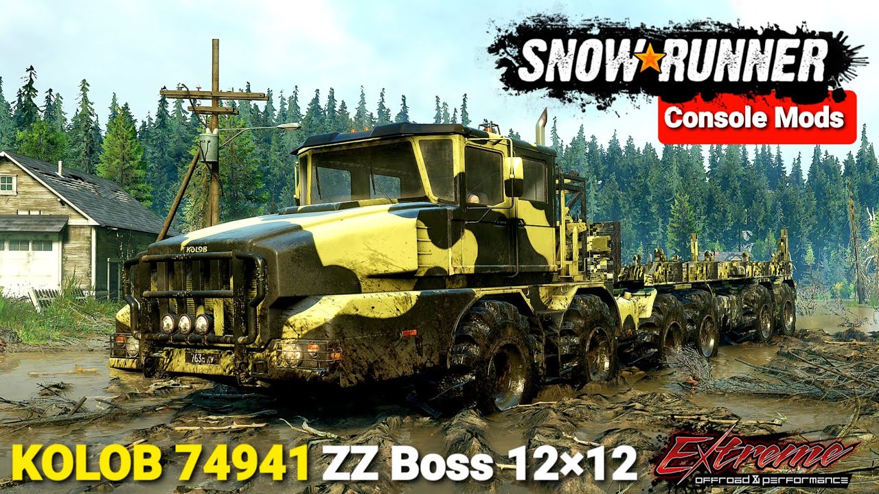 New Truck KOLOB 74941 ZZ Boss 12×12 in SnowRunner Phase 6 Update - YouTube