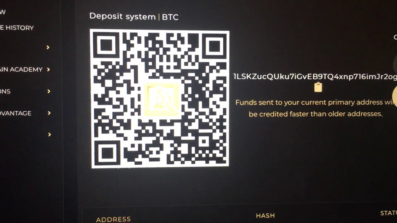 HOW TO DEPOSIT BITCOIN INTO GSPARTNER.GLOBAL - YouTube