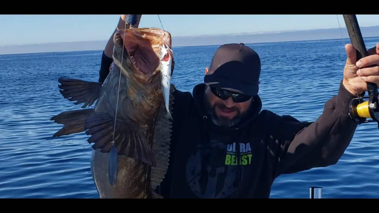 Fishing for monster lingcod - YouTube