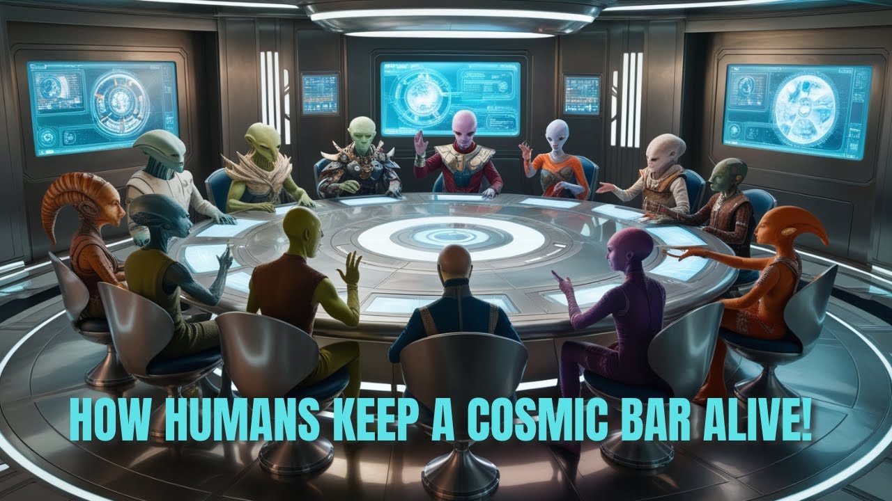 How Humans Keep a Cosmic Bar Alive! | HFY Stories: The Regulars - YouTube