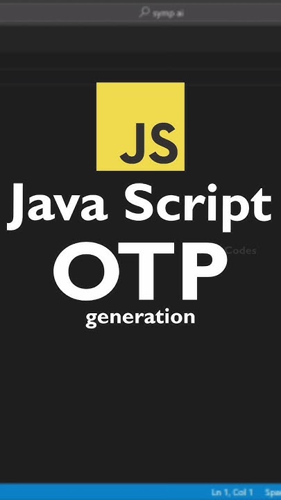 Generate Otp In Javascriptcrazy Codesjava Script In Tamiljavascript Js Crazycodes Youtube 0805