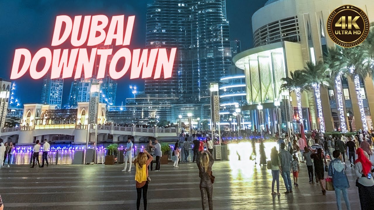 Dubai Night City Centre 4K | Dubai's Night City Centre - YouTube