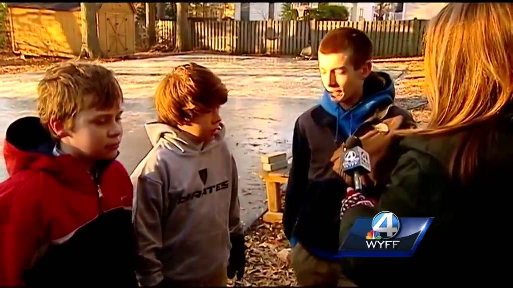 Greenville students learn by making, using homemade bobsled - YouTube