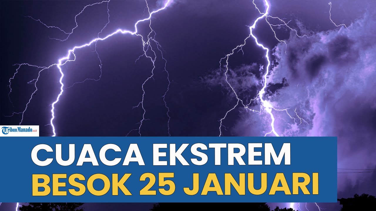 WASPADA! PERINGATAN DINI CUACA EKSTREM BESOK MINGGU 25 JANUARI 2026 ...