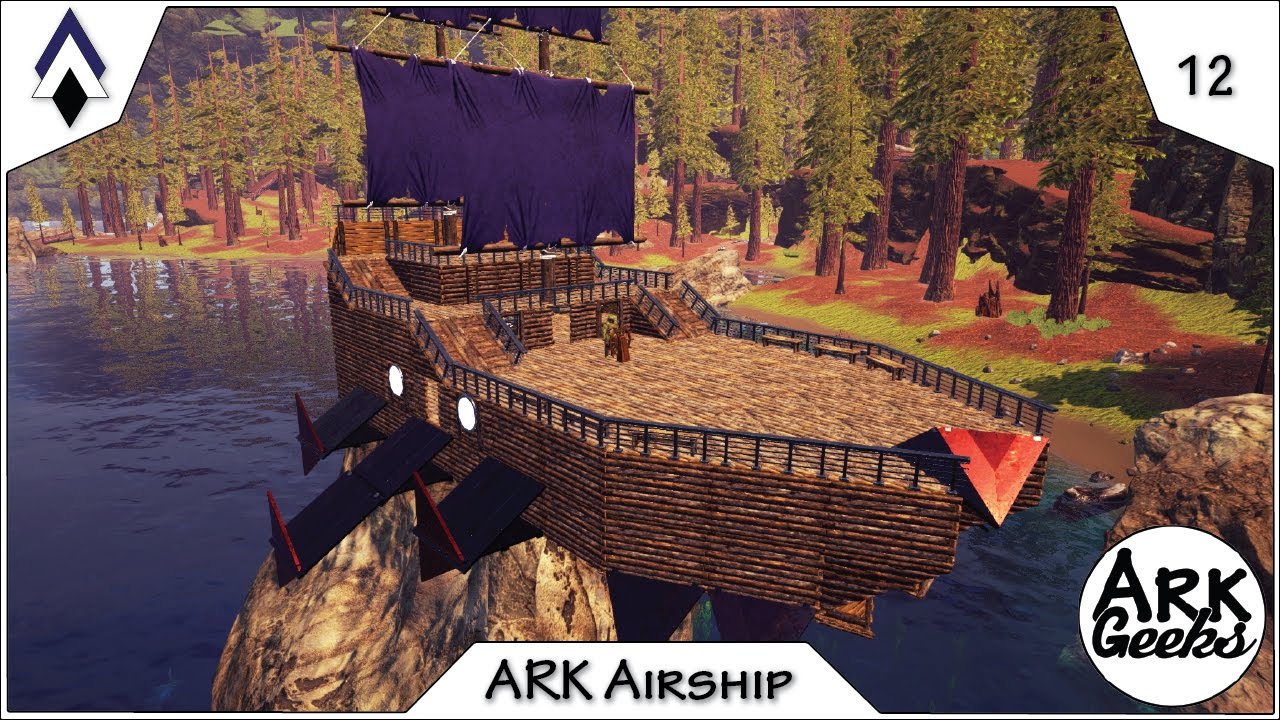 ARK Airships w/the Flying Rafts MOD : Ep12 : Geeks Patreon Server - YouTube