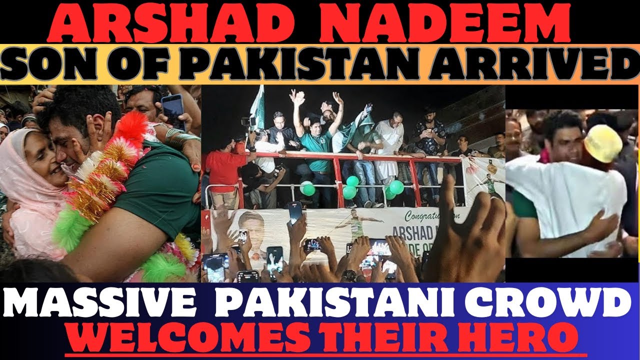Welcome of Arshad Nadeem in Pakistan.Neeraj Chopra Mother’s Comment.14 ...