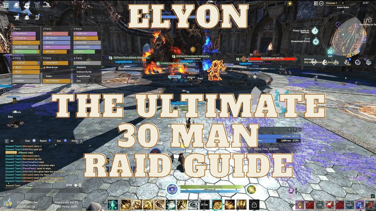 Elyon - The Complete Guide to the New 30 Man Raid! - YouTube