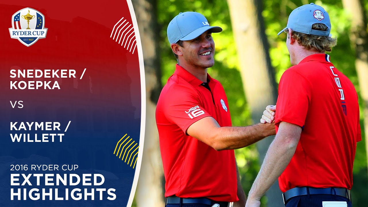 Koepka & Snedeker vs Kaymer & Willett | Extended Highlights | 2016 ...