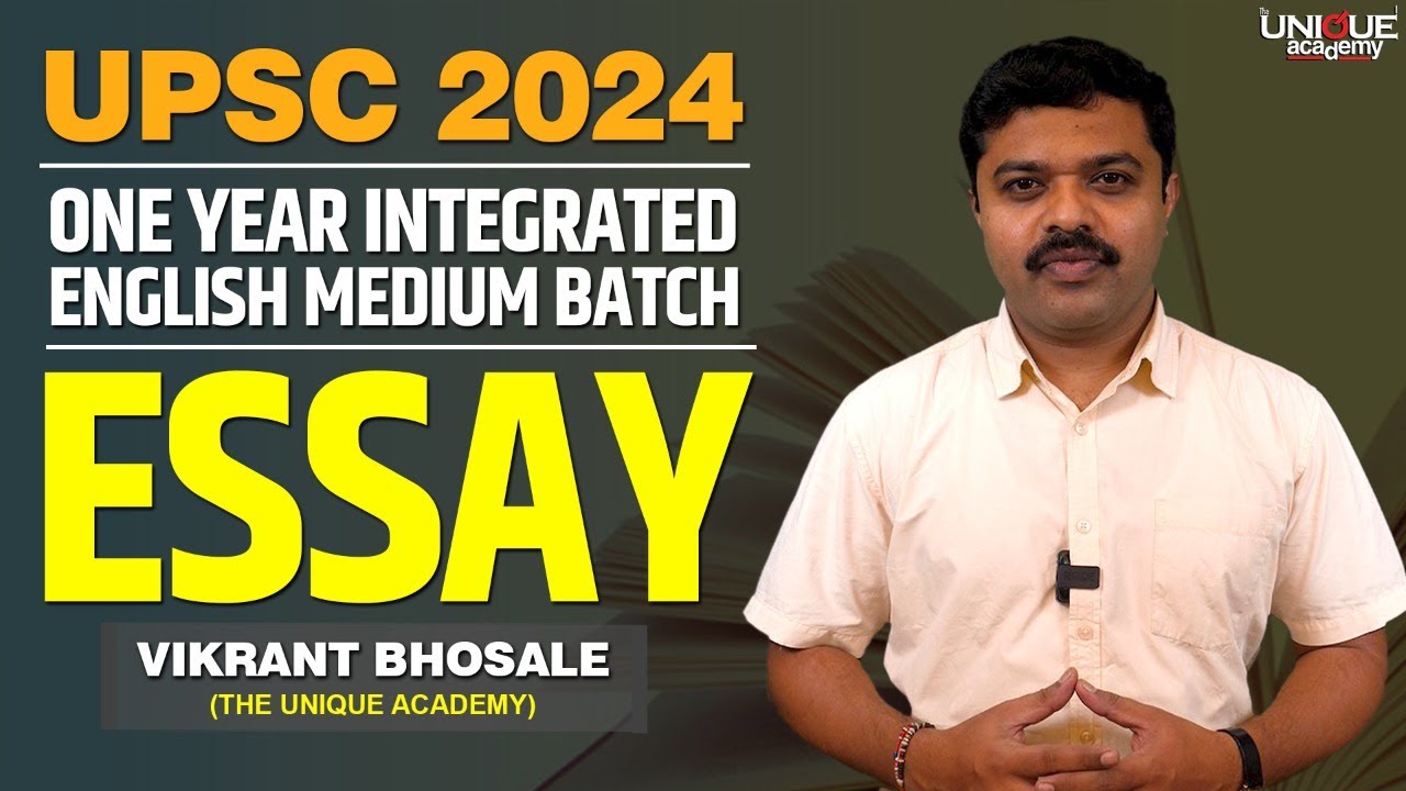 UPSC 2024 | ESSAY (निबंध) | FREE LECTURE By Vikrant Bhosale - YouTube