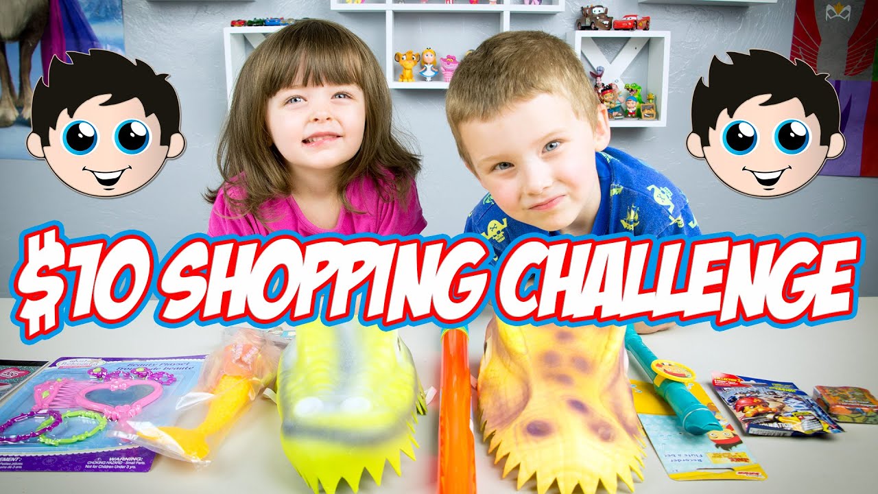 $10 Shopping Challenge | Dollar Tree Toys by Kinder Playtime - YouTube