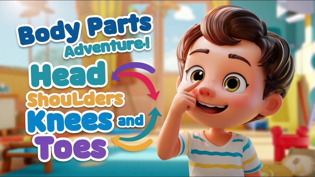 Head Shoulders Knees and Toes Song for Toddlers | Fun Learning with ...